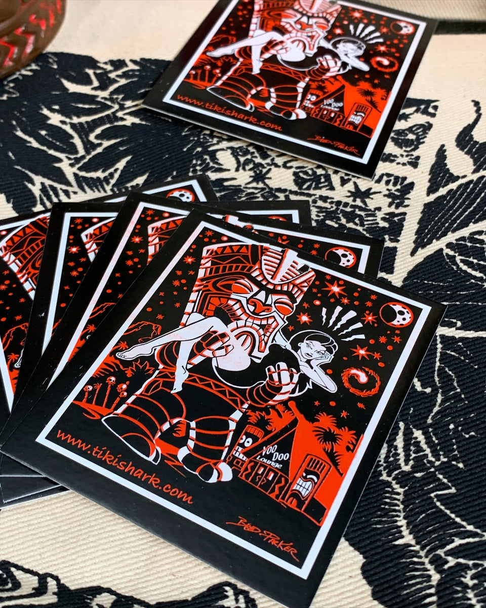 Kreature from Kona - Paper Giclee | Tiki Shark Art by Brad Parker