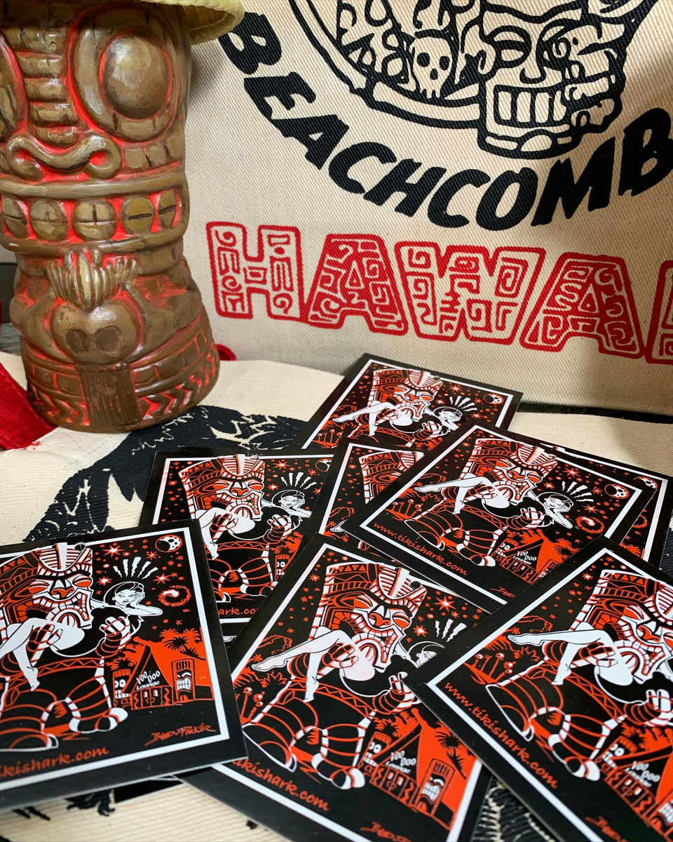 Kreature from Kona - Paper Giclee | Tiki Shark Art by Brad Parker